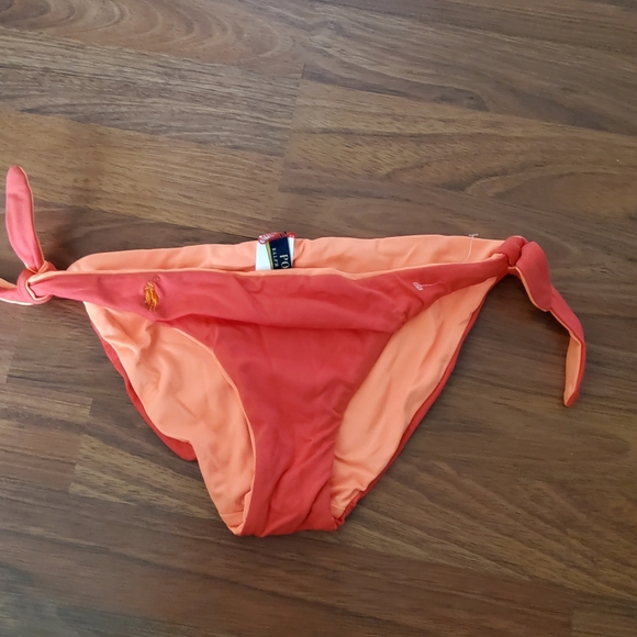 Polo Ralph Lauren Swim Polo Ralph Lauren Tie Reversible Bikini Swimsuit Bottom Xs Pink